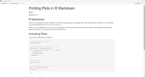 Printing plots generated in a function using R Markdown in RStudio ...