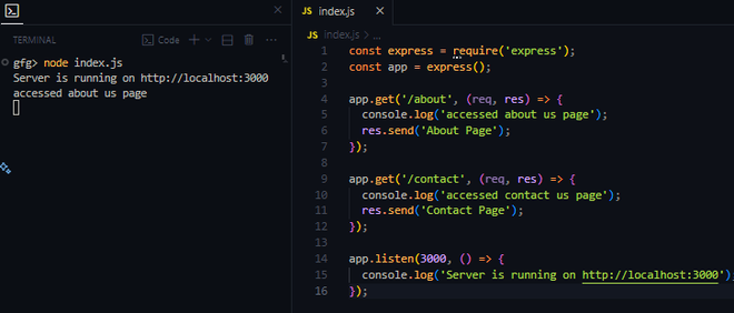 How Express Works? - GeeksforGeeks