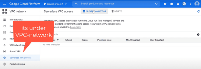 GCP VPC Serverless Connector - GeeksforGeeks