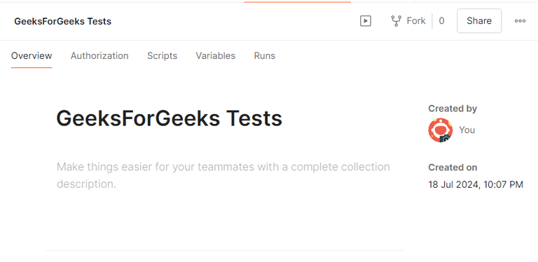 Advanced Postman Features - GeeksforGeeks