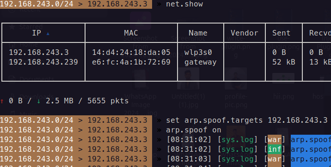 Bettercap Sniffing and Spoofing - GeeksforGeeks