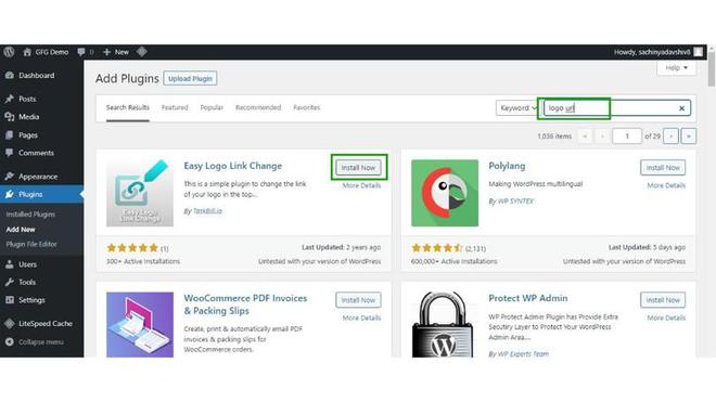 How to change Logo URL Link for any WordPress themes ? - GeeksforGeeks