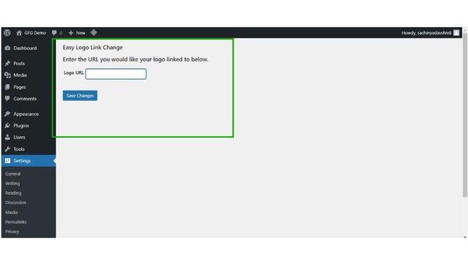 How to change Logo URL Link for any WordPress themes ? - GeeksforGeeks