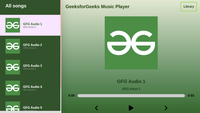 Building a Music Player in React - GeeksforGeeks
