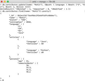 MongoDB - $sort Modifier - GeeksforGeeks