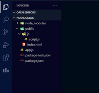 How to send data from client side to Node.js server using Ajax without ...