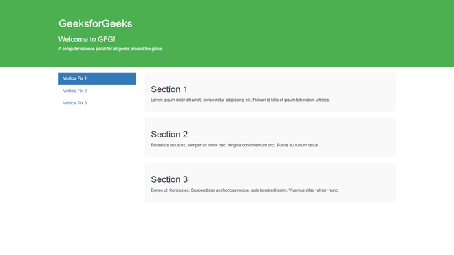 Explain Affix plugin in Bootstrap - GeeksforGeeks