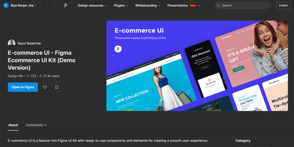 Using Figma Templates for E-Commerce sites - GeeksforGeeks