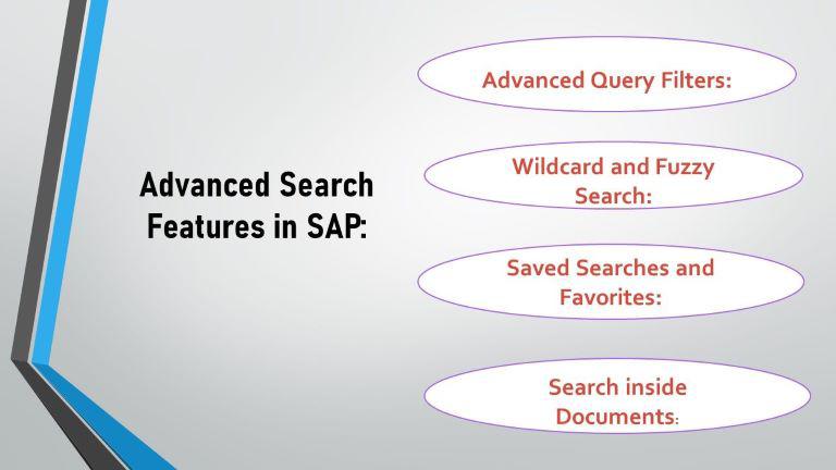 SAP Basics | Advanced Search Features - GeeksforGeeks
