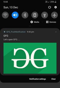 How to Push Notification in Android? - GeeksforGeeks