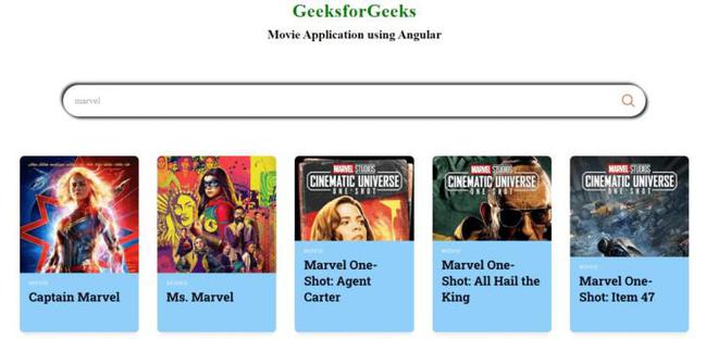 Movie App Using Angular - GeeksforGeeks