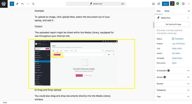How to Use the WordPress Media Library? - GeeksforGeeks