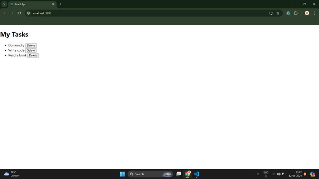 How To Delete An Item From State Array in ReactJS? - GeeksforGeeks