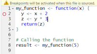 How to Set a Breakpoint in Function Body in RStudio? - GeeksforGeeks
