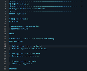 SAP ABAP | Understanding Variables - GeeksforGeeks