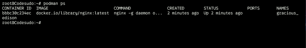 How to Monitor Containers with the Podman "ps" Command - GeeksforGeeks