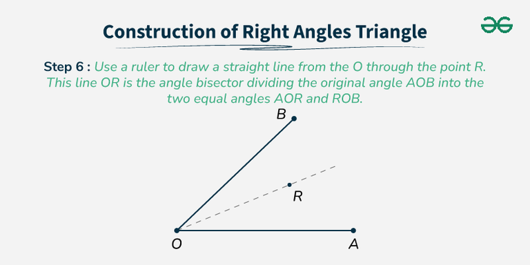 How to Divide an Angle into Two Equal Angles - GeeksforGeeks