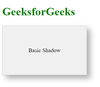How to Add Shadow in CSS? - GeeksforGeeks