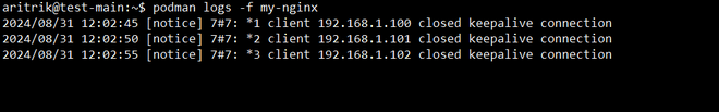 How to Access and Analyze Logs in Podman? - GeeksforGeeks