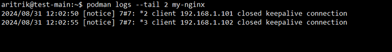 How to Access and Analyze Logs in Podman? - GeeksforGeeks