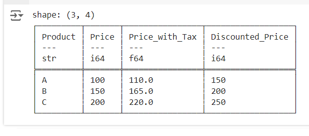 How to Add a Column to a Polars DataFrame Using .with_columns() - GeeksforGeeks