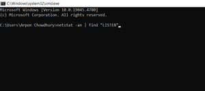 How to Check Open Ports Using CMD in Windows? - GeeksforGeeks