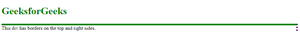 How To Add Border In HTML? - GeeksforGeeks