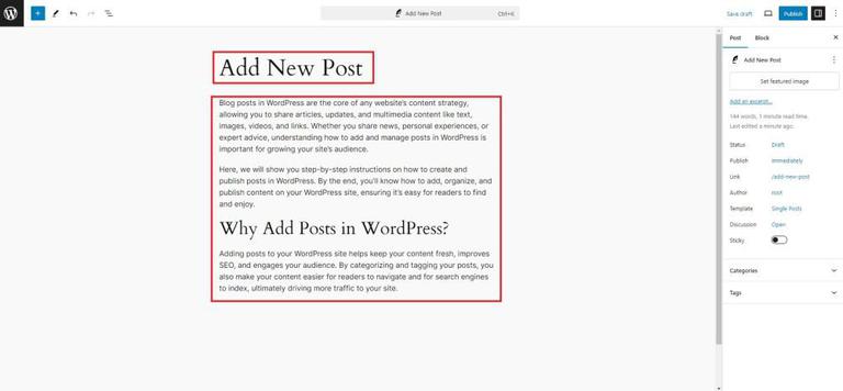 WordPress Add Posts - GeeksforGeeks