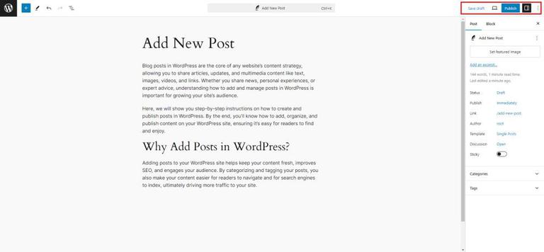 WordPress Add Posts - GeeksforGeeks
