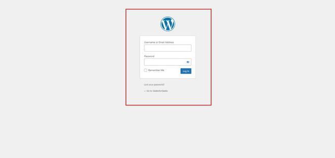 How to login into your WordPress Admin Dashboard ? - GeeksforGeeks