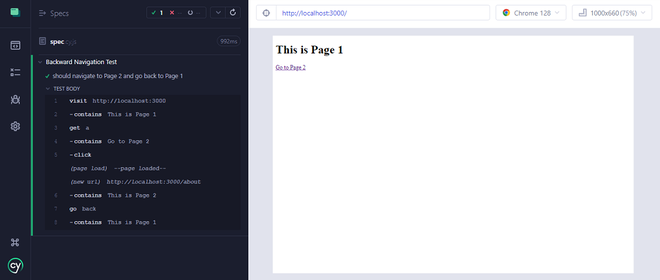 Cypress - go() Method - GeeksforGeeks