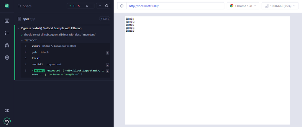 Cypress - nextAll() Method - GeeksforGeeks