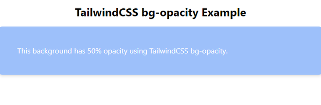 Tailwind CSS bg-opacity Not Working In React - GeeksforGeeks