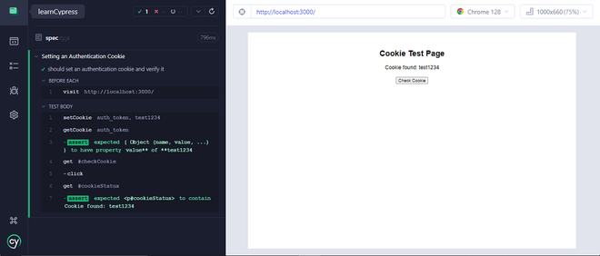 Cypress - setCookie() Method - GeeksforGeeks