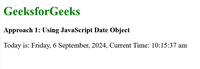How to Inject Current Day and Time into HTML? - GeeksforGeeks