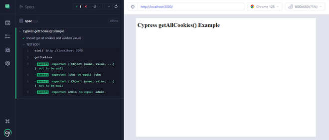 Cypress - getAllCookies() Method - GeeksforGeeks