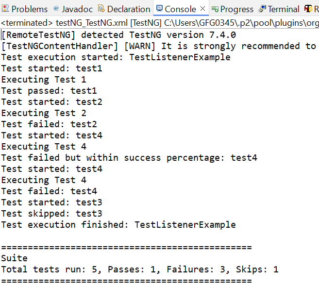 What are Default Listeners in TestNG? - GeeksforGeeks