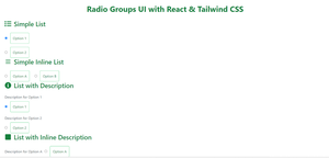 Create Radio Groups UI using React and Tailwind CSS - GeeksforGeeks