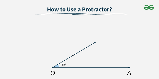 How to Use a Protractor - GeeksforGeeks