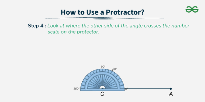 How to Use a Protractor - GeeksforGeeks