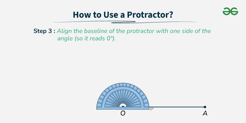 How to Use a Protractor - GeeksforGeeks