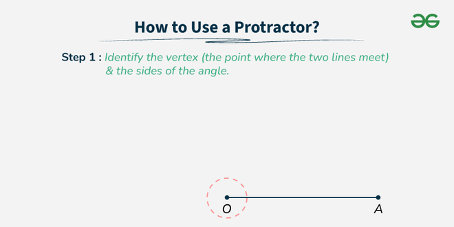 How to Use a Protractor - GeeksforGeeks
