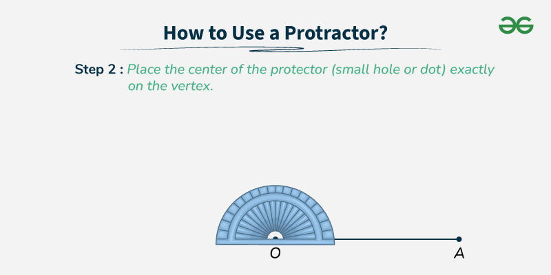 How to Use a Protractor - GeeksforGeeks
