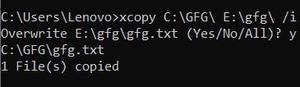 How to Use the Xcopy Command in Windows? - GeeksforGeeks