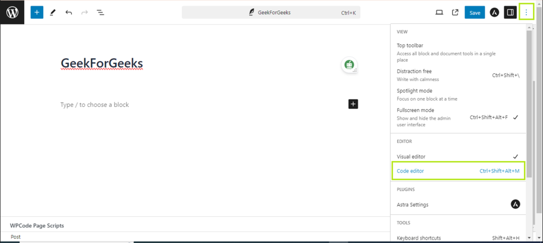 How To Add An Accordion In WordPress Site? - GeeksforGeeks