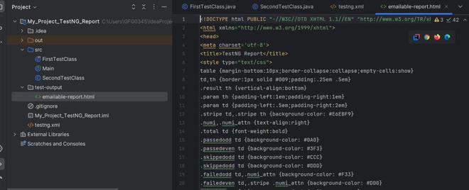 How to generate test report in IntelliJ IDE? - GeeksforGeeks