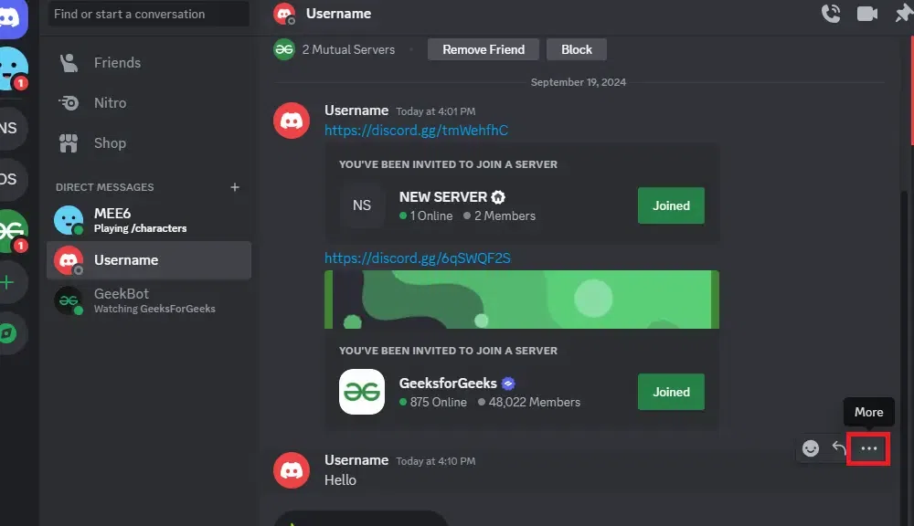How to Report Someone on Discord - GeeksforGeeks