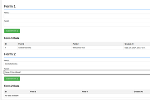 Handle Multiple Forms on a Single Page in Django - GeeksforGeeks