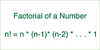 Factorial Formula - GeeksforGeeks
