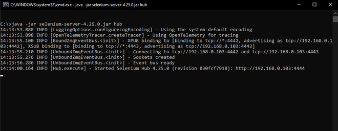 Selenium Grid: Setup a Hub and Node - GeeksforGeeks